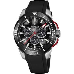 Festina Herren &raquo;Chrono Bike&laquo; Armbanduhr, Quarzuhr, Herrenuhr, Stoppfunktion, bis 10 bar wasserdicht schwarz