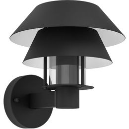 Eglo Wandleuchte &raquo;Chiappera Wandlampe, Au&szlig;enbeleuchtung, Au&szlig;enlampe, Metall, E27, IP44&laquo; E27 1 Stk. Wand-/Deckenleuchte - L22 x H22,5 x AL24,5 cm - 