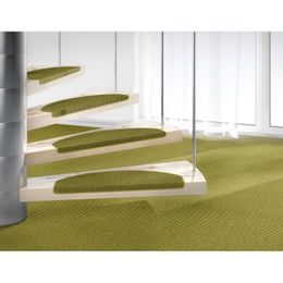 Dekowe Stufenmatte &raquo;Mara S2&laquo; halbrund 5 mm H&ouml;he 100% Sisal, gro&szlig;e Farbauswahl, selbstklebend, auch als Set 15 St&uuml;ck gr&uuml;n Sisal