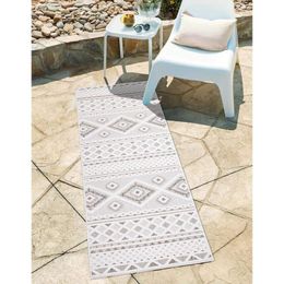Carpet City Teppich &raquo;In-& Outdoorteppich Santorini 435, 3D-Effekt, Boho-Look&laquo; rechteckig 5 mm H&ouml;he Wetterfest & UV-best&auml;ndig f&uuml;r Terrasse, Balkon, K&uuml;che, Flur 