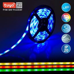 N&auml;ve n&auml;ve LED-Streifen &raquo;Stripe&laquo; 1 Stk.-flammig LED Stripe RGB, Tuya, Bluetooth, 5m, Fernbedienung, IP20, Dimmbar,19W bunt