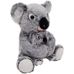 Heunec Kuscheltier &raquo;Misanimo, Koala B&auml;r mit Kind, 27 cm&laquo; grau Kuscheltier