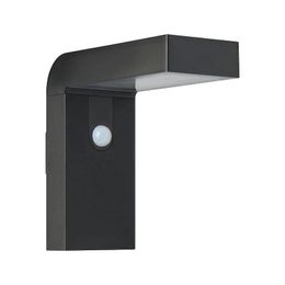 Eglo Wandleuchte &raquo;BARACCONI Wandlampe, Alu, Kunststoff, IP44, Solar, Au&szlig;enlampe, Lampe&laquo; LED-Modul 1 Stk. Warmwei&szlig; Wand-/Deckenleuchte, L9 x H20 x AL20