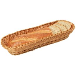 Kesper Brotkorb &raquo;Baguette-Korb, Kunststoff (PE), 5er Set&laquo; Set, 5 Stk. tlg. aus Kunststoffgeflecht, bruchfest, hygienisch & lebensmittelgeeignet braun