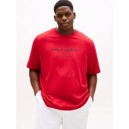 Tommy Hilfiger Big & Tall Tommy Hilfiger Big & Tall Herren T-Shirt &raquo;HILFIGER STACK GRAPHIC TEE&laquo; Gro&szlig;e Gr&ouml;&szlig;en rot XXL