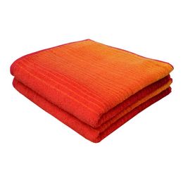 Dyckhoff Handt&uuml;cher &raquo;Colori&laquo; 2x Handt&uuml;cher, aus 100% Bio Baumwolle, 450 g/m&sup2; rot Walkfrottee, Obermaterial: 100% Baumwolle