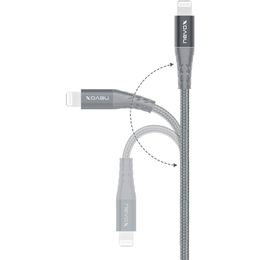 nevox Smartphone-Kabel &raquo;NEV1884&laquo; Lightning USB-C 50 cm bunt