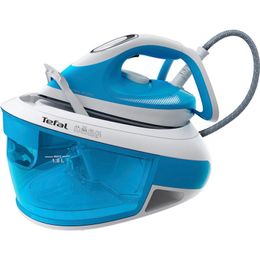 Tefal Dampfb&uuml;gelstation &raquo; SV8002 Express Airglide&laquo; 1.800 ml Wassertank hohe Gleitf&auml;higkeit, CalcClear, Verriegelungssystem, Energiesparmodus blau 