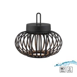 JUST LIGHT Pendelleuchte &raquo;AKUBA&laquo; LED-Modul 1 Stk. Warmwei&szlig; Akkuleuchte schwarz