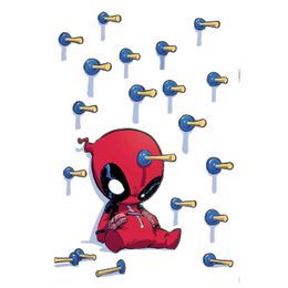 Komar Wandtattoo &raquo;Deadpool Shootout - Gr&ouml;&szlig;e 50 x 70 cm&laquo; selbstklebend, Wandsticker, Kinderzimmer bunt Folie