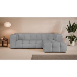LeGer Home by Lena Gercke Ecksofa &raquo;TALISHA L-Form Designersofa, moderne Steppung, B/T/H: 276/178/75 cm&laquo; aufwendig gepolstert, hoher Sitzkomfort grau 
