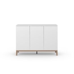 OTTO home Sideboard &raquo;Maryd&laquo; 1 Stk. tlg. Kommode, Untergestell in Holzoptik, Breite 120 cm wei&szlig; MDF, Spanplatte