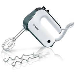 Bosch Handmixer &raquo;MFQ49300, Edelst. R&uuml;hrbesen/Knethaken, 5 Stufen, Spiralkabel&laquo; 850 W Turbotaste, Soft-Touch-Griff, leichtes Geh&auml;use, Made in Europe 