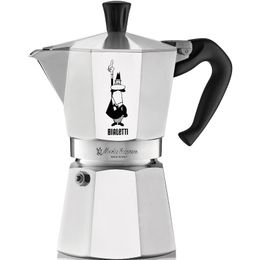 Bialetti Espressokocher &raquo;Moka Express&laquo; 0,19 l Kaffeekanne Aluminium grau