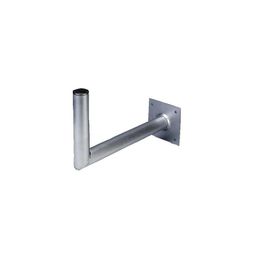 Hama SAT-Halterung &raquo; SAT-Wandhalterung aus Aluminium, 45 cm Wandabstand&laquo; - Durchmesser Rohr: 4,8 cm - Rohrh&ouml;he: 25 cm silber Aluminium