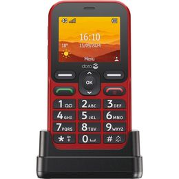 Doro Handy &raquo;Leva L10&laquo; Rot rot Speichererweiterung mit SD-Karte von bis zu 128 GB
