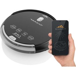 2THETA Eta eta Saugroboter &raquo;mit Wischfunktion ARON ETA251290000, 2 in 1,&laquo; Smart-App, Digital Motor, GYRO-NAVIGATION, 2 Seitenb&uuml;rsten schwarz Einheitsgr&ouml;&szlig;e