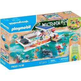 Playmobil Konstruktions-Spielset &raquo;Korallenriff Plattform (71623), Wiltopia&laquo; Made in Europe bunt Konstruktions-Spielset