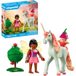Playmobil Konstruktions-Spielset &raquo;Sammeleinhorn, Himmelsrose mit Fee (71841), Princess Magic&laquo; Konstruktions-Spielset