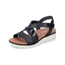 Rieker Damen Keilsandalette &raquo; Sandalen Leder/Synthetik&laquo; schwarz 41