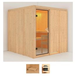 Karibu Sauna &raquo;Rodin&laquo; Set, ohne Ofen beige