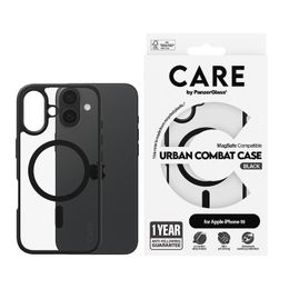 CARE by PanzerGlass Handyh&uuml;lle &raquo;Urban Combat Case mit MagSafe f&uuml;r Apple iPhone 16&laquo; Backcover, Schutzh&uuml;lle, Handyschutzh&uuml;lle, Case, Schutzcase, 