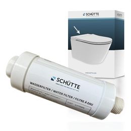 Sch&uuml;tte Kalk- und Wasserfilter &raquo;CESARI&laquo; 1/2", geeignet f&uuml;r Dusch-WC schwarz-wei&szlig; Kunststoff