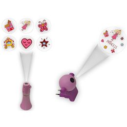 Niermann LED Nachtlicht &raquo;Prinzessin&laquo; LED-Modul 1 Stk. Set Prinzessin 1 (1 x Stecker-Nachtlicht, 1 x Taschenprojektor) rosa