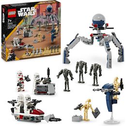 Lego Konstruktionsspielsteine &raquo;Clone Trooper & Battle Droid Battle Pack (75372), Lego Star Wars &laquo; Made in Europe bunt Konstruktionsspielsteine