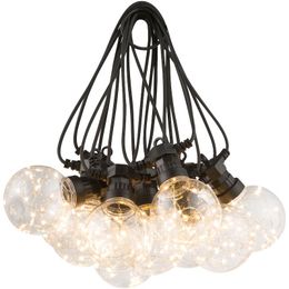 Globo LIGHTING LED-Lichterkette &raquo;ALMAGA&laquo; Kette/10 Leuchtmittel/2700K/schwarz/Deko