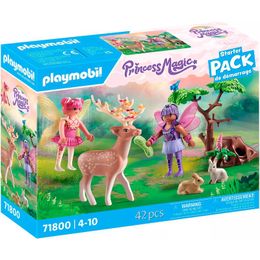 Playmobil Konstruktions-Spielset &raquo;Feen mit s&uuml;&szlig;en Waldtieren (71800), Fairies&laquo; Made in Europe bunt Konstruktions-Spielset