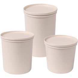 AWAVE Frischhaltedose &raquo;AWAVE&laquo; Set, 3 Stk. tlg. mit rPET, 500, 800, 1000 ml beige