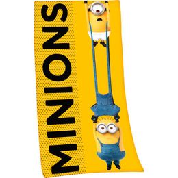 Minions Badetuch &raquo; 2&laquo; hochfarbig bedruckt gelb Samt, Obermaterial: 100% Baumwolle