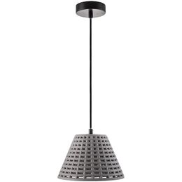 Paco Home Pendelleuchte &raquo;GITTA&laquo; E27 H&auml;ngelampe LED, E27 Gitter Lampe Wohnzimmer Esszimmer K&uuml;che Beton blau