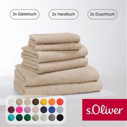 s.Oliver Handtuch Set &raquo;s.Oliver, Premium Qualit&auml;t, 600 gr/m&sup2;&laquo; Set 6 Stk. Walkfrottier 2 G&auml;stet&uuml;cher 30x50, 2 Handt&uuml;cher 50x100, 2 Duscht&uuml;cher 70x140 