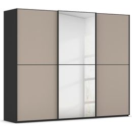 Rauch Schwebet&uuml;renschrank &raquo;Kleiderschrank Schrank Garderobe Schlafzimmerschrank SCALE-DUO&laquo; edle zweigeteilte T&uuml;ren Spiegel/Glas-Mix 3 Zierleisten MADE