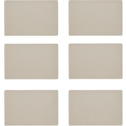 zeller Platzset Kunstleder, metallic, 30x45 cm beige