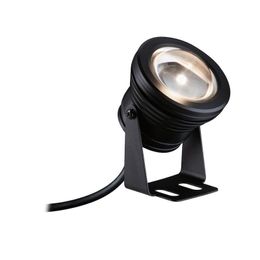 Paulmann LED Gartenstrahler &raquo;Plug & Shine Spot Teichleuchte Einzelspot IP68 3000K 5W Schwarz&laquo; 1 Stk. Warmwei&szlig; schwarz