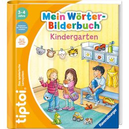 Ravensburger Kinderbuch &raquo;tiptoi Mein W&ouml;rter-Bilderbuch Kindergarten&laquo; Made in Europe bunt Mit neukomponierten Liedern und Spielen zum W&ouml;rterlernen