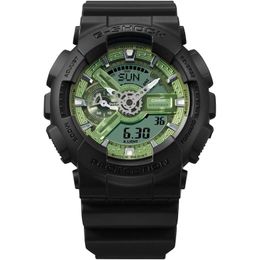 Casio G-Shock Herren Casio G-SHOCK Chronograph Quarzuhr,Armbanduhr,Herrenuhr,digital, bis 20 bar wasserd.Resinarmband schwarz