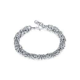Firetti Damen Edelstahlarmband &raquo;Schmuck Geschenk Armband K&ouml;nigskette&laquo; silber