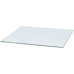 Hanseatic Bodenschutzplatte &raquo;f&uuml;r Kamin&ouml;fen Heathus Quadrat 110 Glas&laquo; Quadratisch, 110 x 110 cm, zum Funkenschutz transparent Sicherheitsglas (ESG) Optimaler 