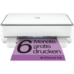 HP Multifunktionsdrucker &raquo;ENVY 6120e&laquo; Mit HP Instant Ink 6 Probemonate gratis drucken wei&szlig; Kunststoff 6 Monate gratis drucken mit HP Instant Ink. Nur 