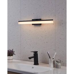 Eglo Wandleuchte &raquo;PALMITAL Wandlampe, Alu, Stahl und Kunststoff, Spiegellampe, Bad Lampe&laquo; LED-Modul 1 Stk. Warmwei&szlig; Wand-/Deckenleuchte - L59,5 x H8 x