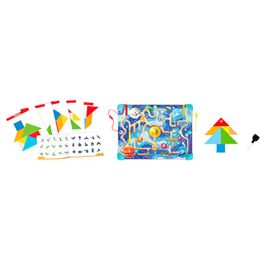 HAPE Spielcenter &raquo;Labyrinth- & Tangram-Tafel &bdquo;Weltraum&rdquo;&laquo; Spielcenter
