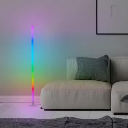 BRELIGHT LED Stehlampe &raquo;Neele LED Stehleuchte&laquo; 1 Stk. RGB 150 cm, digitales RGB, Musiksensor, zerlegt mit Aufbauanleitung wei&szlig;