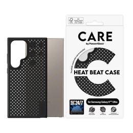 CARE by PanzerGlass Handyh&uuml;lle &raquo;Heat Beat Case f&uuml;r Samsung Galaxy S25 Ultra&laquo; Backcover, Schutzh&uuml;lle, Handyschutzh&uuml;lle, Case, Schutzcase, sto&szlig;fest 