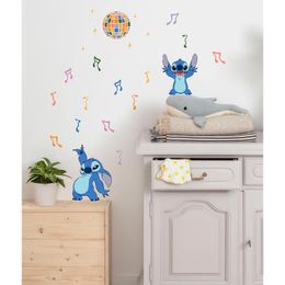 Komar Wandtattoo &raquo;Stitch Music - Gr&ouml;&szlig;e 50 x 70 cm&laquo; selbstklebend, Wandsticker, Kinderzimmer bunt Folie