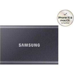 Samsung SSD-Festplatte &raquo;T7&laquo; 2 TB grau Metall Speicherkapazit&auml;t: 2000 GB