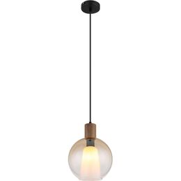 Globo LIGHTING H&auml;ngeleuchte &raquo;BARRY I&laquo; E27 1 Stk. H&auml;ngelampe/Pendelleuchte/Esszimmer/Wohnzimmer/Esstisch schwarz